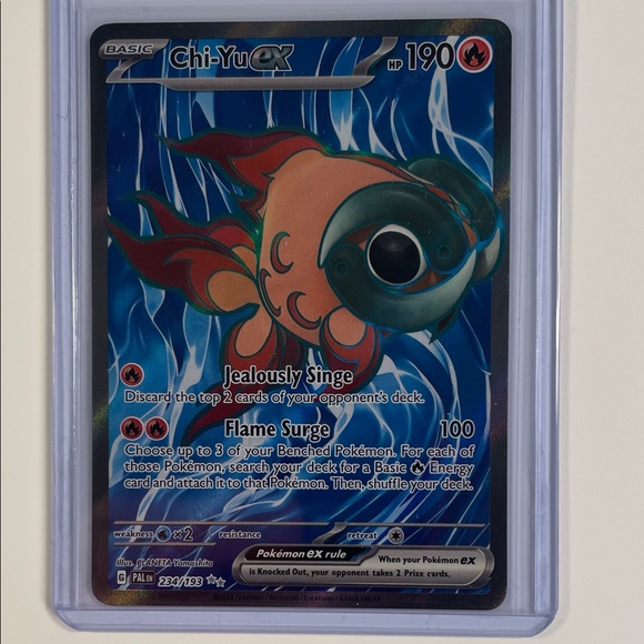 Pokemon | Toys | Pokemon Chiyu Ex Card Red And Blue | Poshmark
